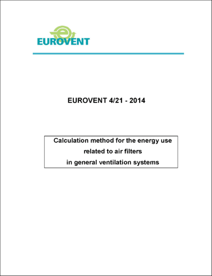 Eurovent 4/21: Calculation method for the energy use related to air ...