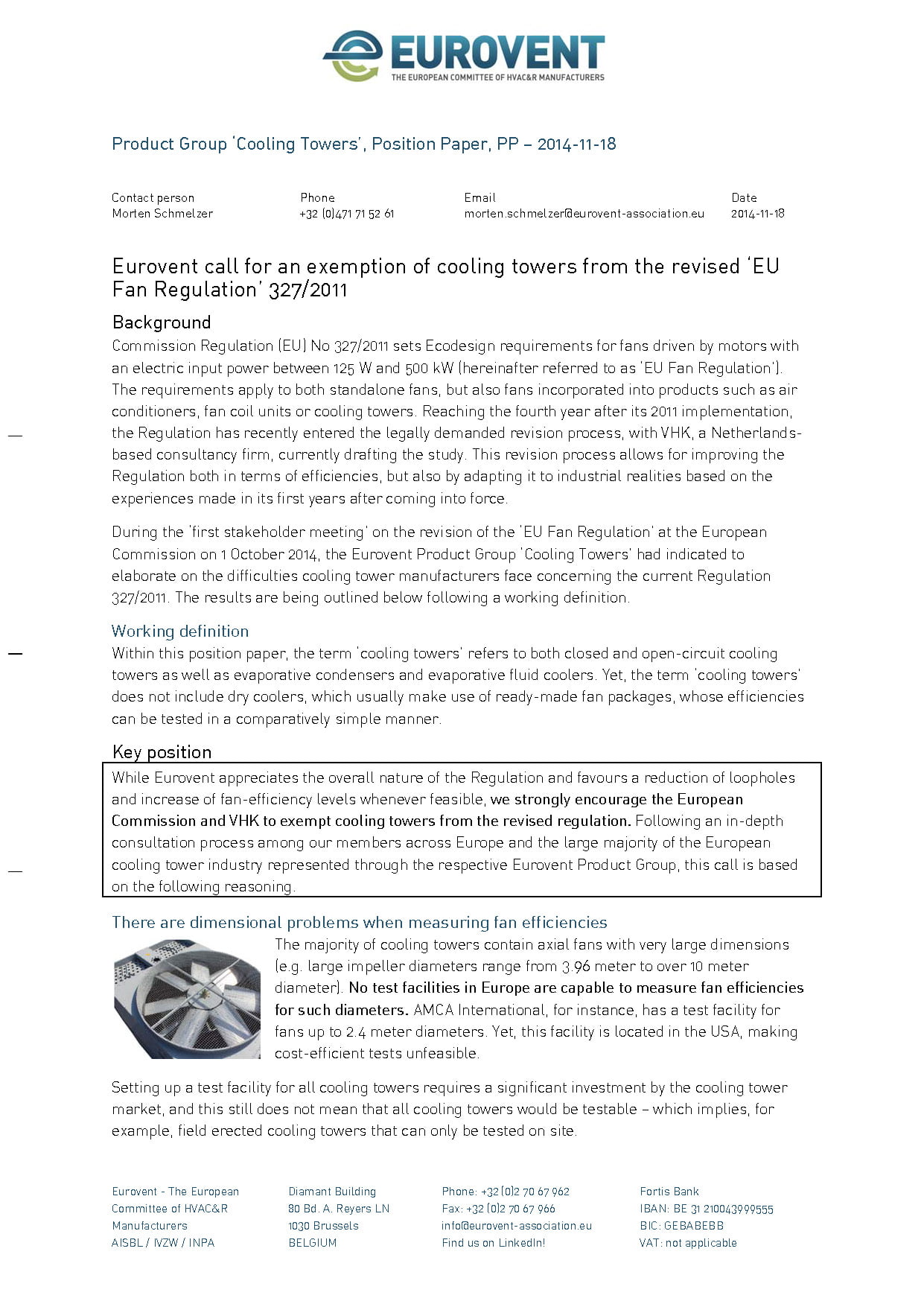 Eurovent call for an exemption of cooling towers from the revised EU ...