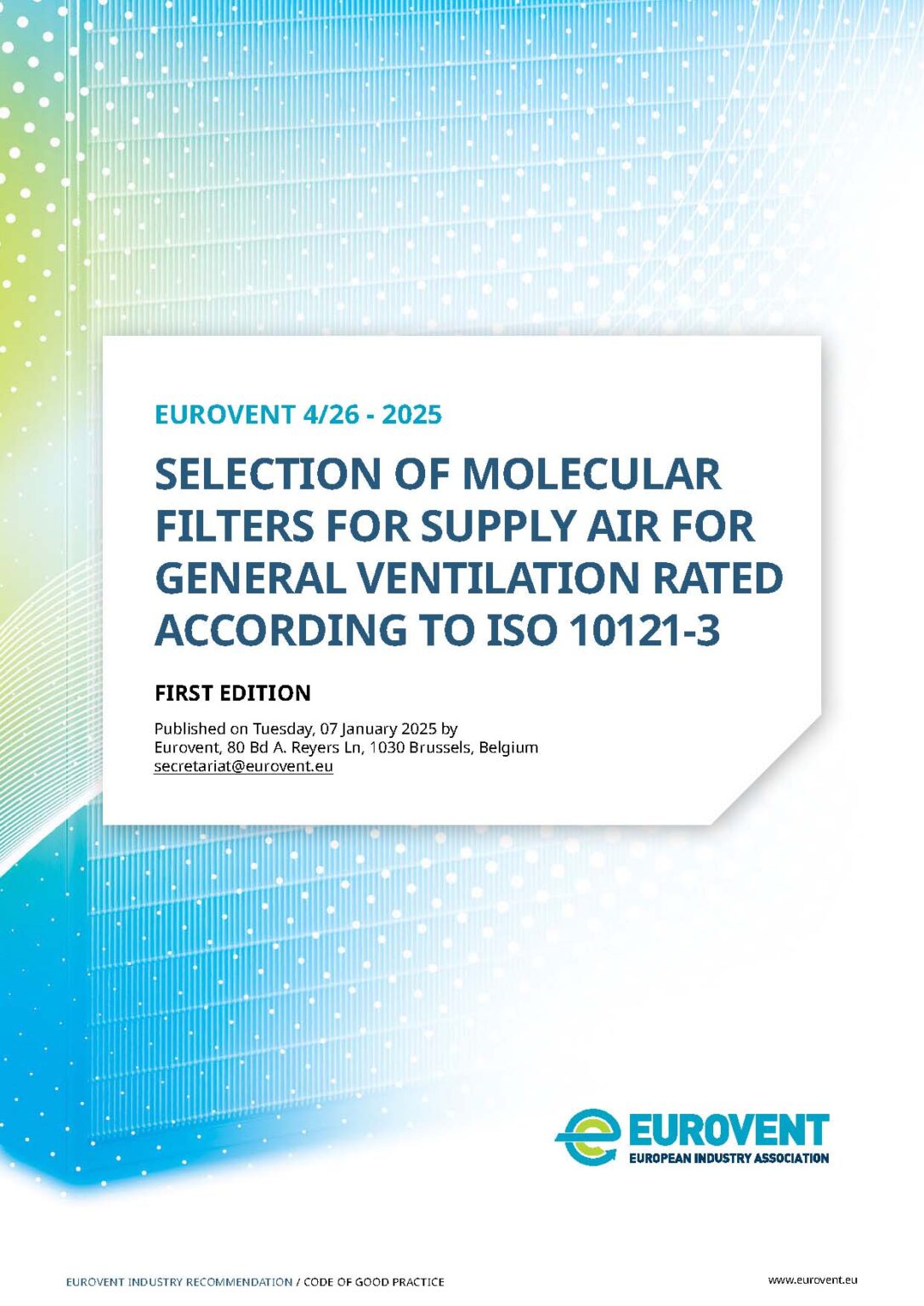 Eurovent 4/26: Selection of molecular filters - Eurovent