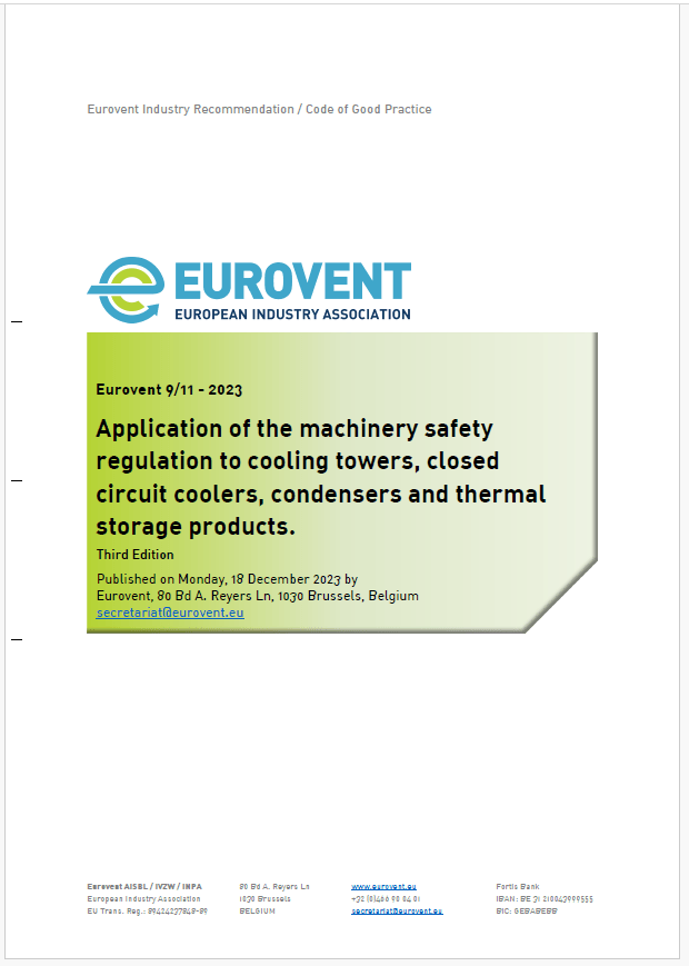 Eurovent 9/11 - 2023: Application of the machinery safety regulation to ...